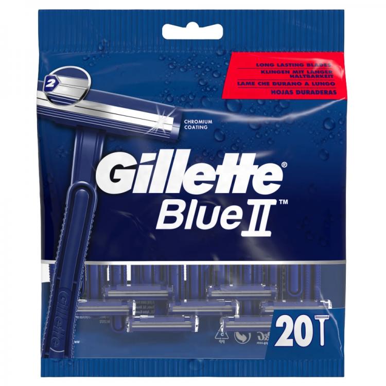 Gillette Blue II 20 kpl Fixed Plus varsiterät - Digipiste.fi